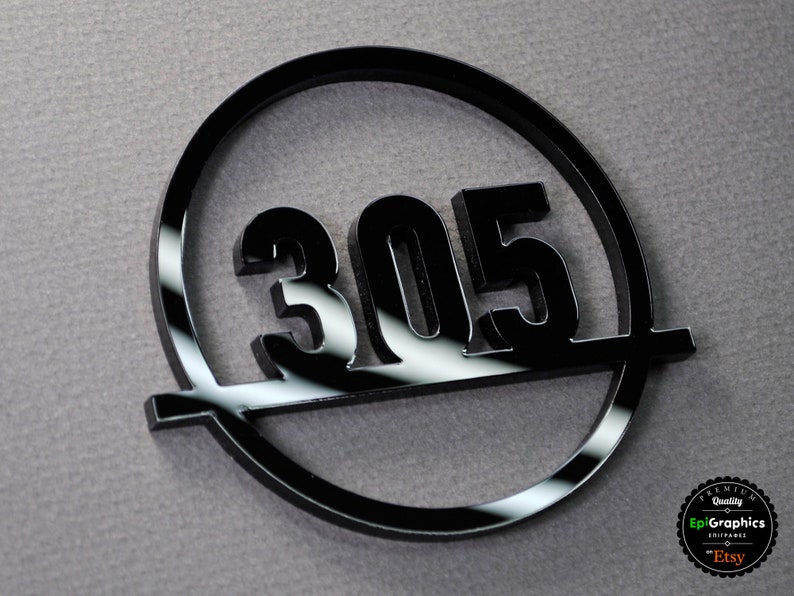 Acrylic Round Room Number Sign With Braille Option - Etsy