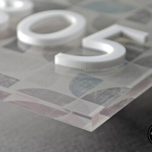 Art Deco Acrylic Room Number Sign Apartment Door Sign Hotel - Etsy