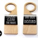 Modern Design Door Hanger Sign do Not Disturb Please Clean the Room for ...