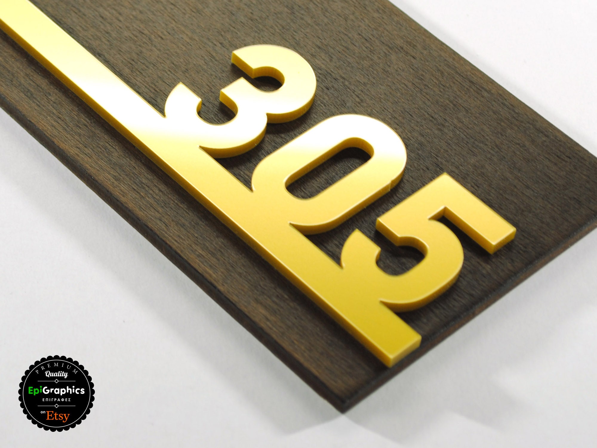 Wooden Sign With Acrylic Numbers for Hotel Signage / Room - Etsy
