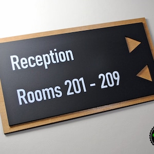 Square Sign for Hotel Signage / Room Number Sign / Apartment Door Sign ...