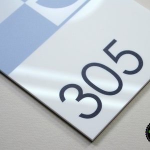 Room Number Sign for Hotel Signage Made of Acrylic, Apartment Door Sign ...
