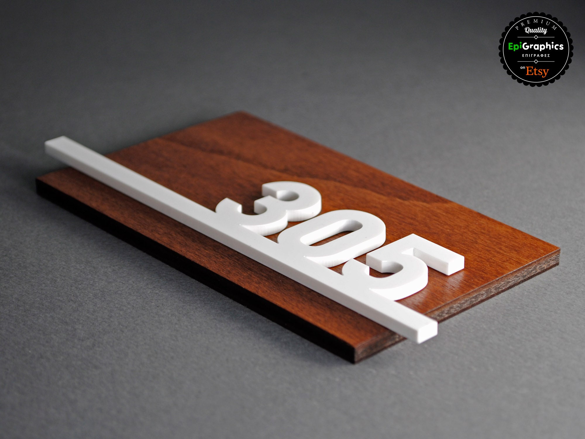 Wooden Sign With Acrylic Numbers for Hotel Signage / Room - Etsy