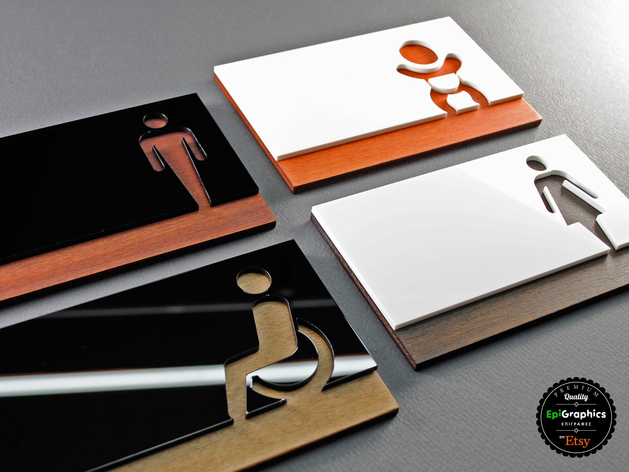 Wooden WC Sign for Hotel Restaurants and Office Signage - Etsy