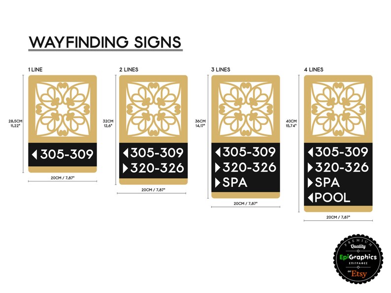 Room Number Sign Made of Wood and Acrylic for Hotel Signage - Etsy