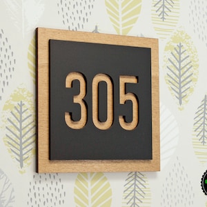 Square Sign for Hotel Signage / Room Number Sign / Apartment Door Sign ...