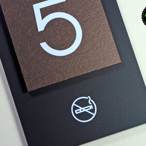 Room Number Sign for Hotel Signage Made of Acrylic, Apartment Door Sign ...
