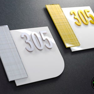 Room Number Sign for Hotel Signage, Apartment Door Sign - Etsy