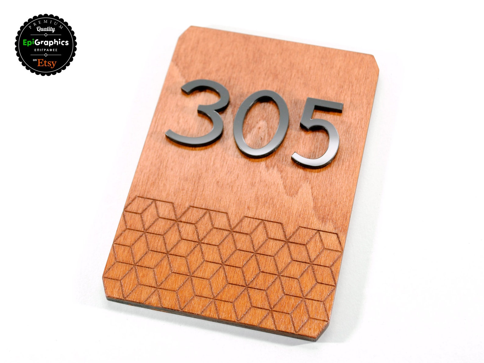 Wooden Sign With Acrylic Numbers for Hotel Signage / Room - Etsy