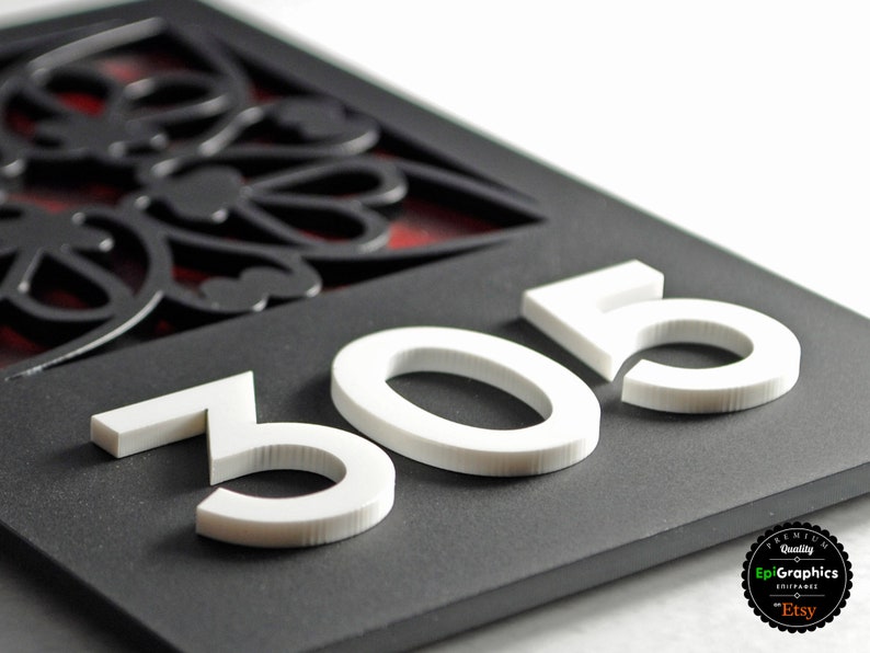 Room Number Sign Made of Acrylic for Hotel Signage Apartment | Etsy