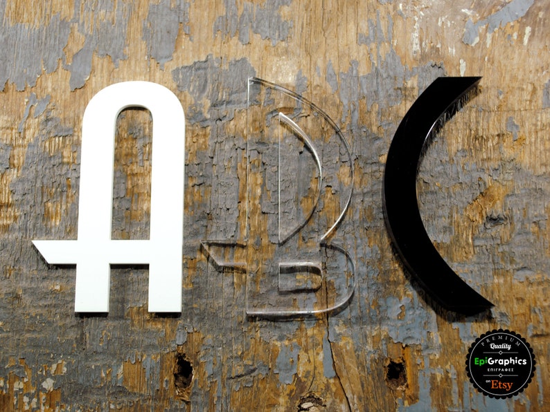 Acrylic Letters and Numbers 3mm / 5mm / 10mm | Etsy