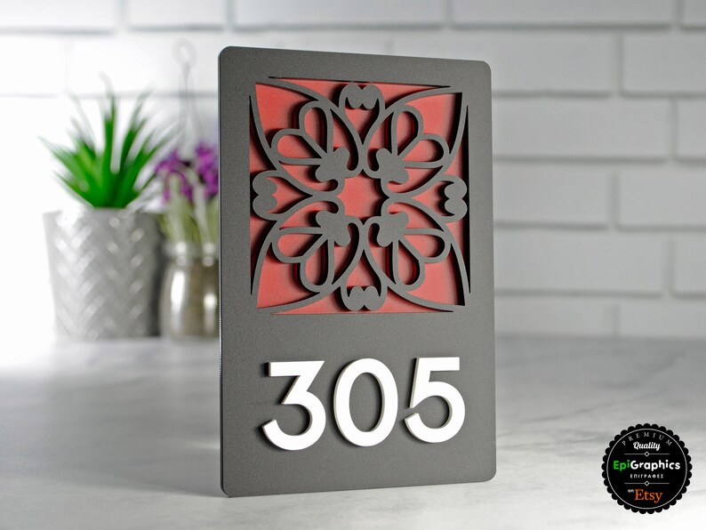 Room Number Sign Made of Acrylic for Hotel Signage Apartment | Etsy