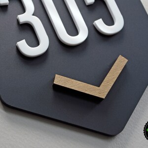 Room Number Sign for Hotel Signage Made of Acrylic, Apartment Door Sign ...