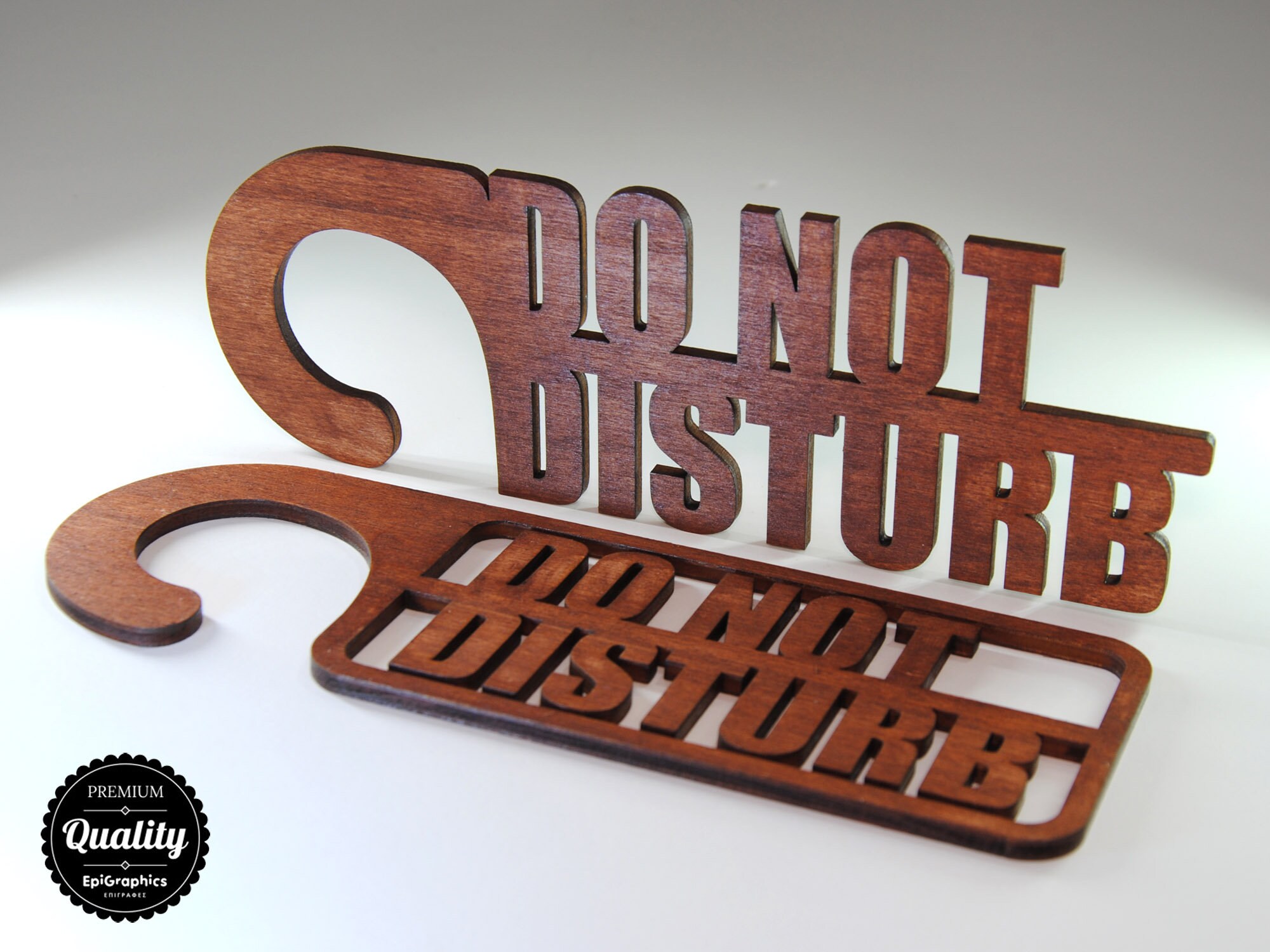 Modern Door Hanger Sign "do Not Disturb" for Hotels - Rooms ...