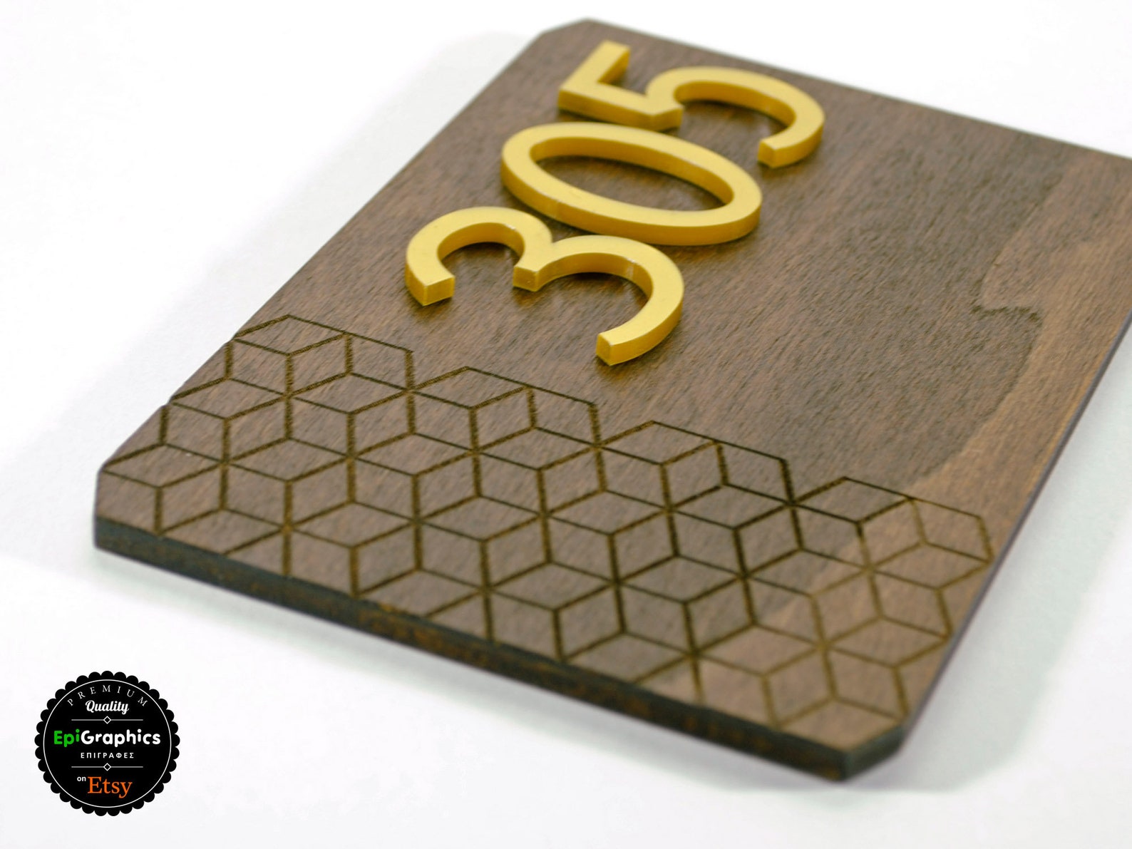 Wooden sign with acrylic numbers for Hotel signage / Room | Etsy