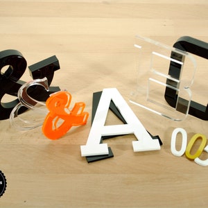 Acrylic Letters and Numbers 3mm / 5mm / 10mm - Etsy