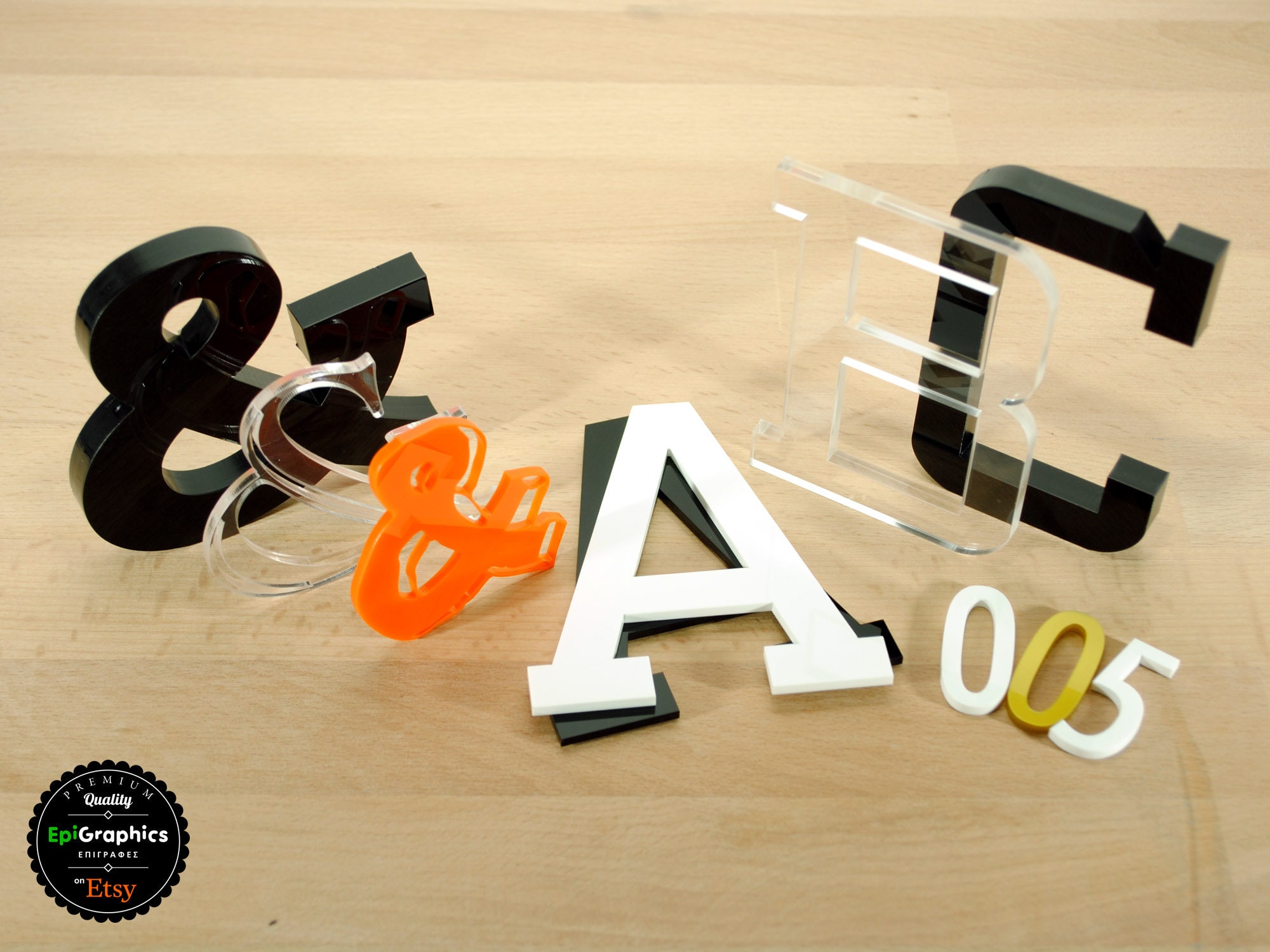 Acrylic Letters and Numbers 3mm / 5mm / 10mm | Etsy