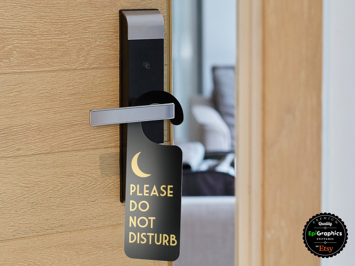 Door Hanger Sign do Not Disturb Made of Aluminum - Etsy