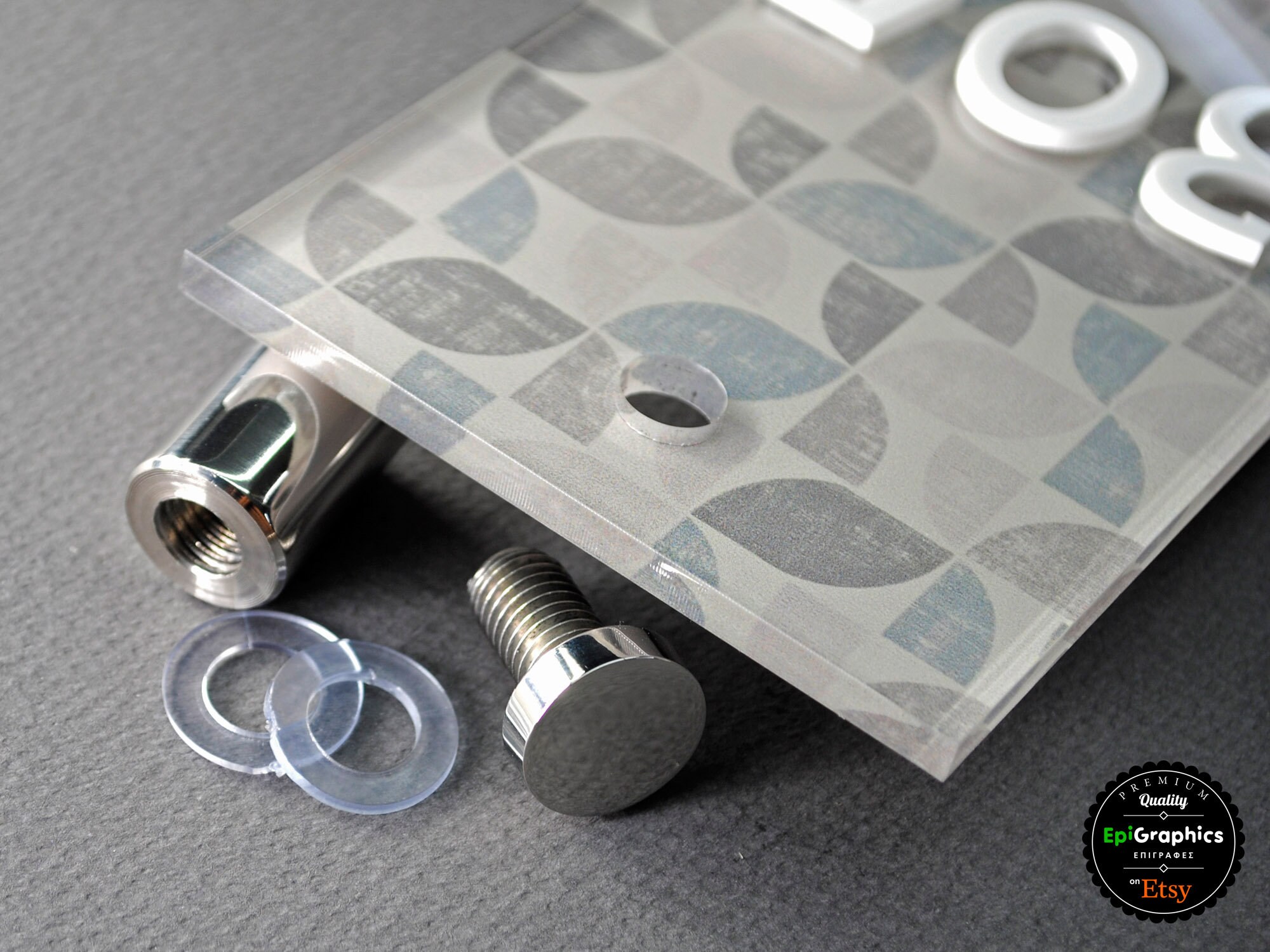 Art Deco Acrylic Room Number Sign Apartment Door Sign Hotel | Etsy