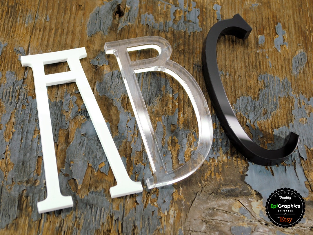 Acrylic Letters and Numbers 3mm / 5mm / 10mm - Etsy