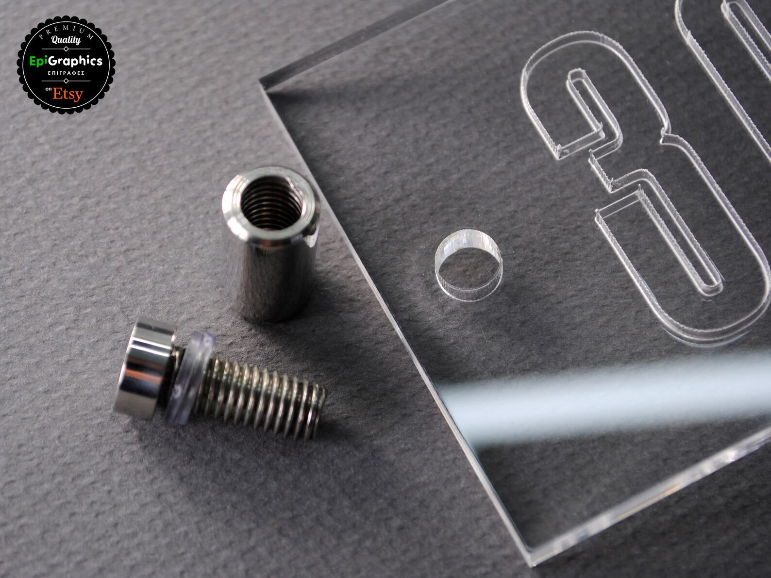 Acrylic Sign With Wall Spacers for Hotel Signage Room Number | Etsy