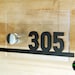 Modern Acrylic Room Number Sign: Hotel, Apartment Door Signage - Etsy