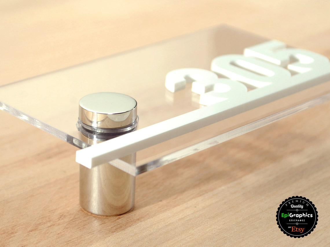 Acrylic Sign for Hotel Signage Room Number Sign Apartment - Etsy