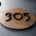 Round Shape Sign With Acrylic Numbers for Hotel Signage / Room - Etsy