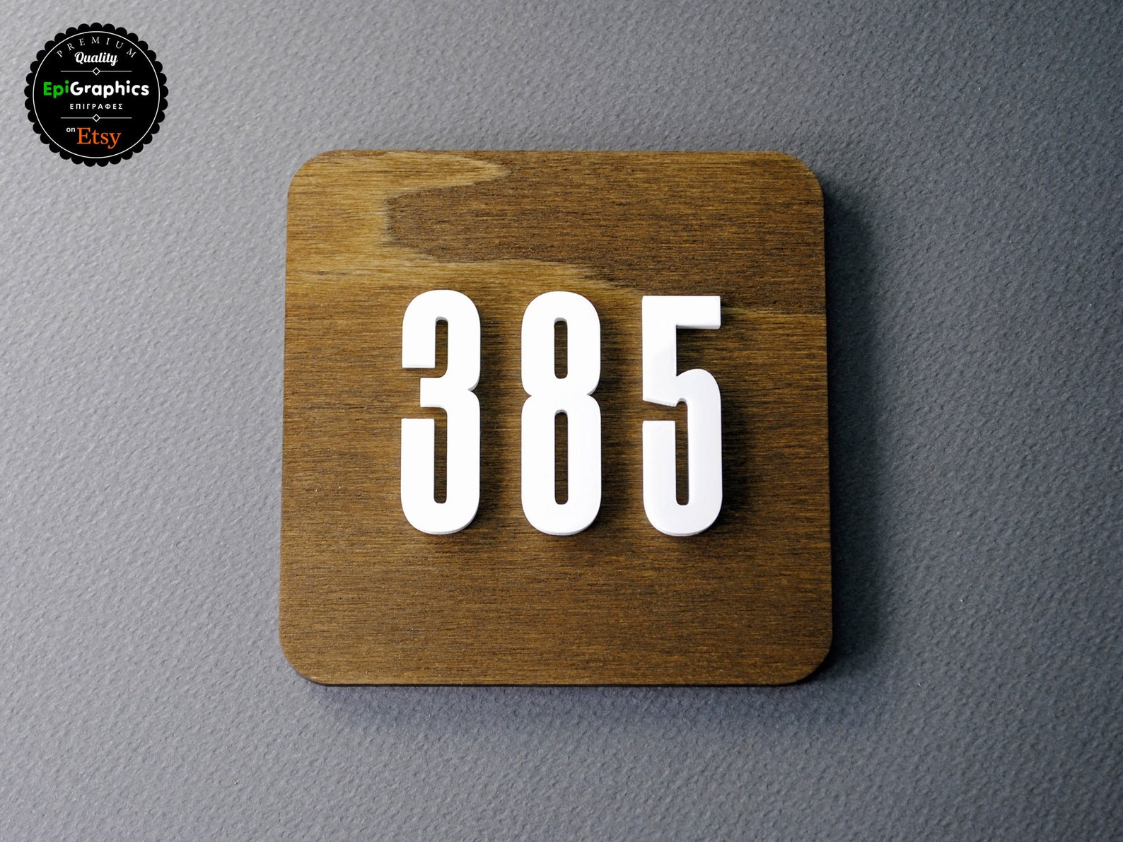 Wooden Room Number Sign: Acrylic Numbers, Hotel Door Sign - Etsy