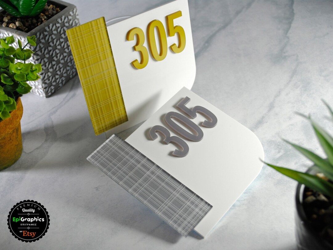 Room Number Sign for Hotel Signage, Apartment Door Sign - Etsy