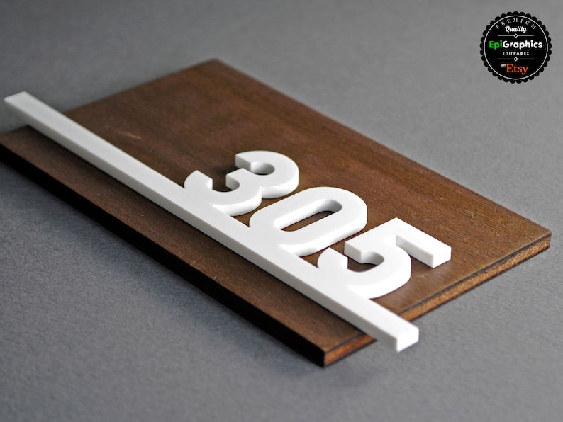 Wooden Sign With Acrylic Numbers for Hotel Signage / Room - Etsy New ...