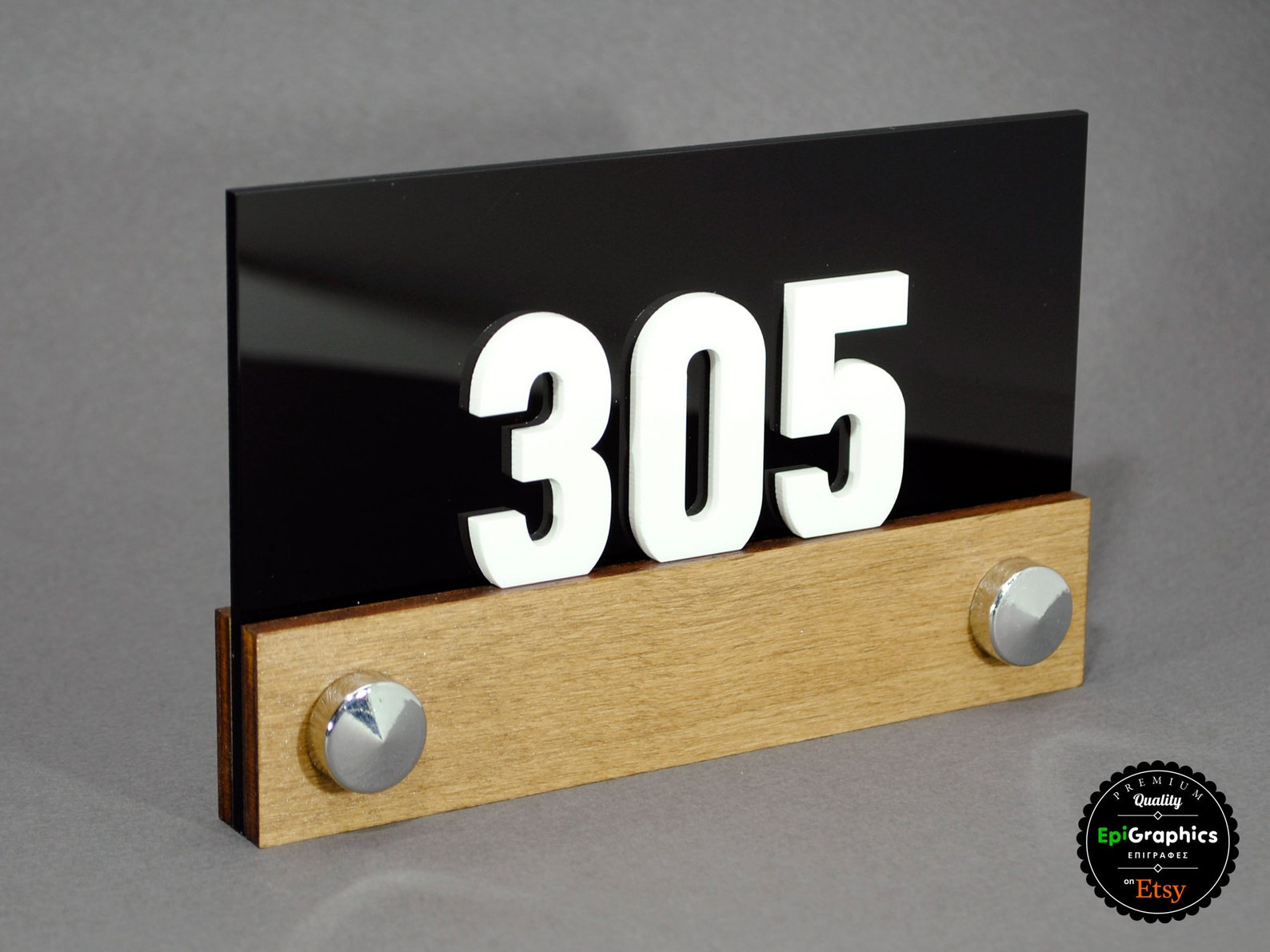 Acrylic & Wooden Sign for Hotel Signage Room Number Sign - Etsy