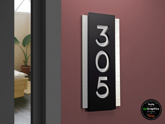 Sign for Hotel Signage Made of Aluminum & Acrylic Room Number - Etsy