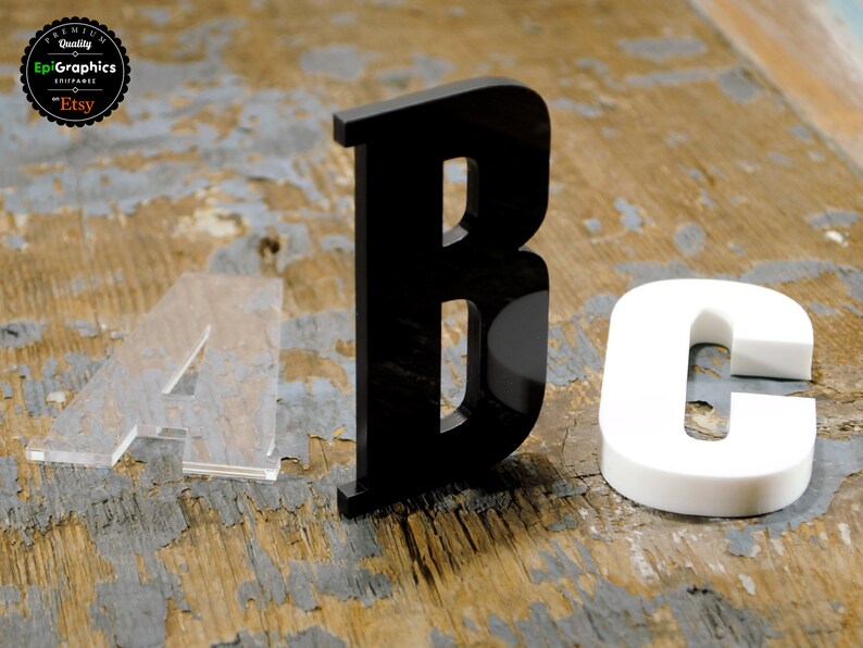 Acrylic Letters and Numbers 3mm / 5mm / 10mm - Etsy