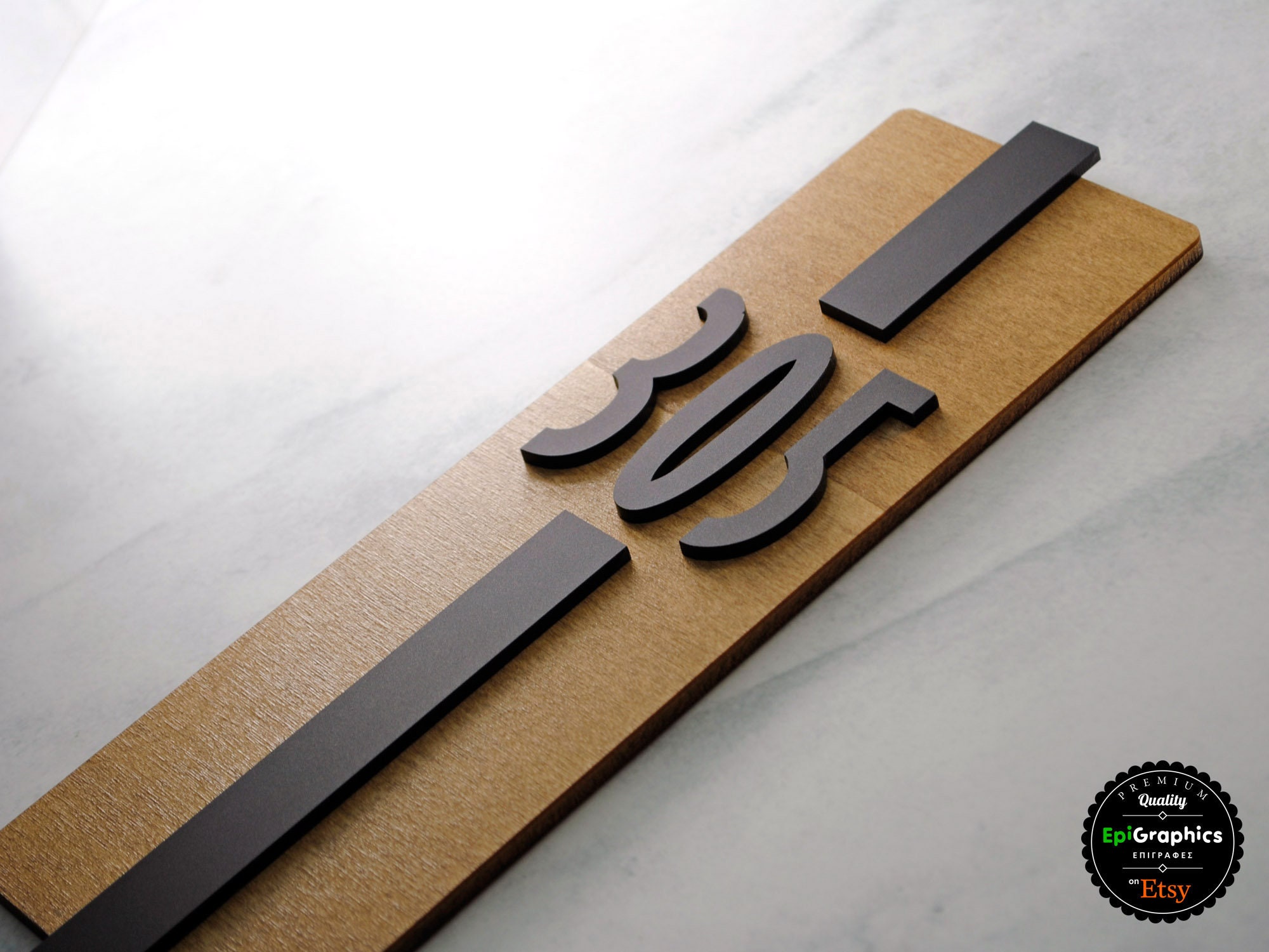 Sign for Hotel Signage Made of Wood & Acrylic Room Number - Etsy
