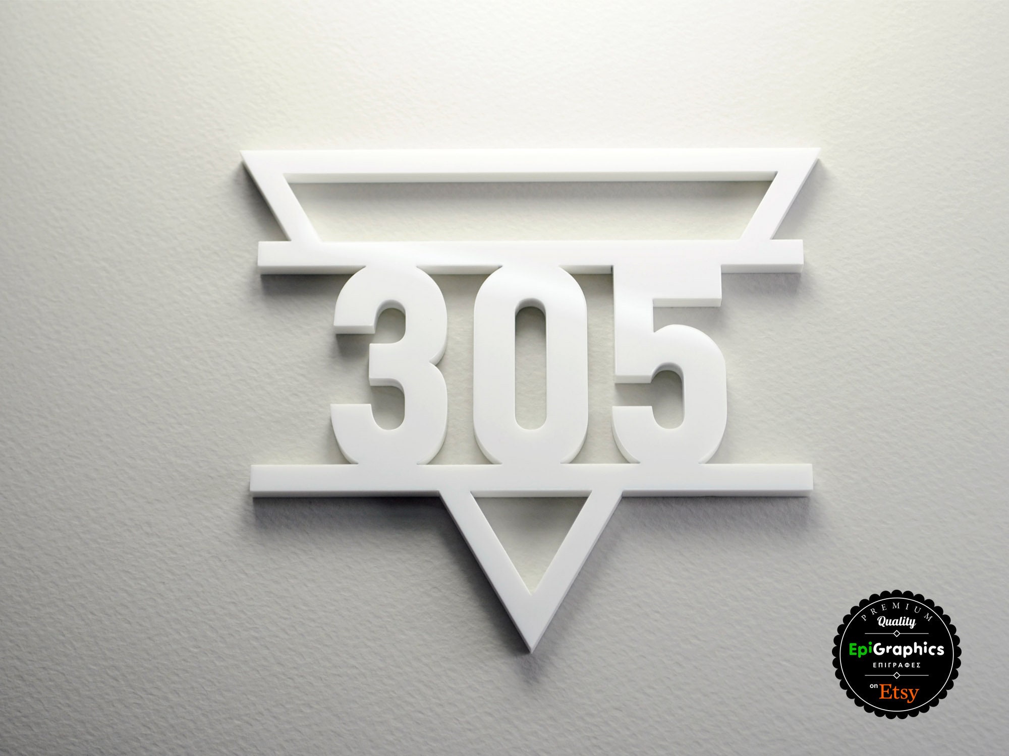 Acrylic Room Number Sign in Triangle Frame for Hotel Signage - Etsy