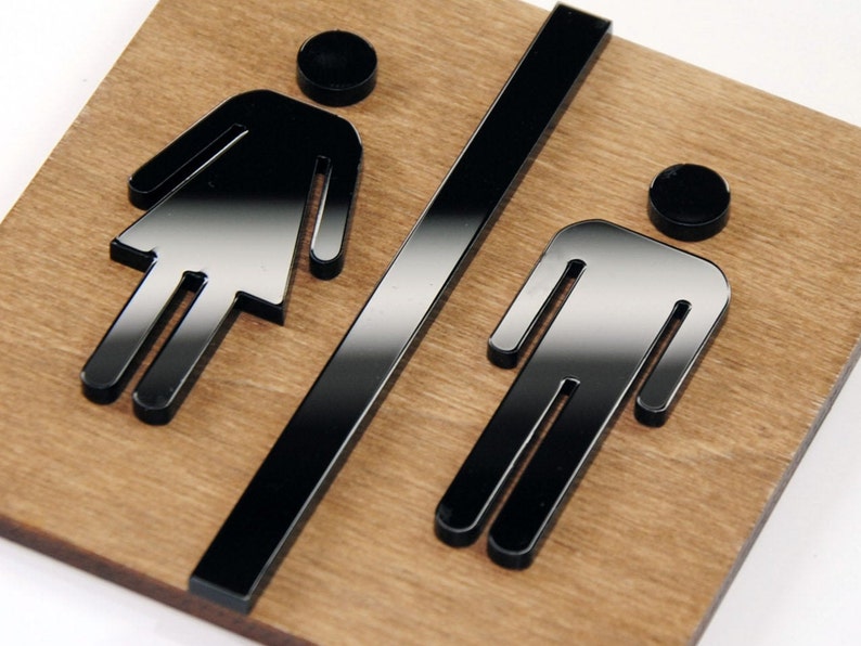 Wooden WC Sign for Hotel and Restaurant Signage. - Etsy