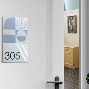 Room Number Sign for Hotel Signage Made of Acrylic, Apartment Door Sign ...