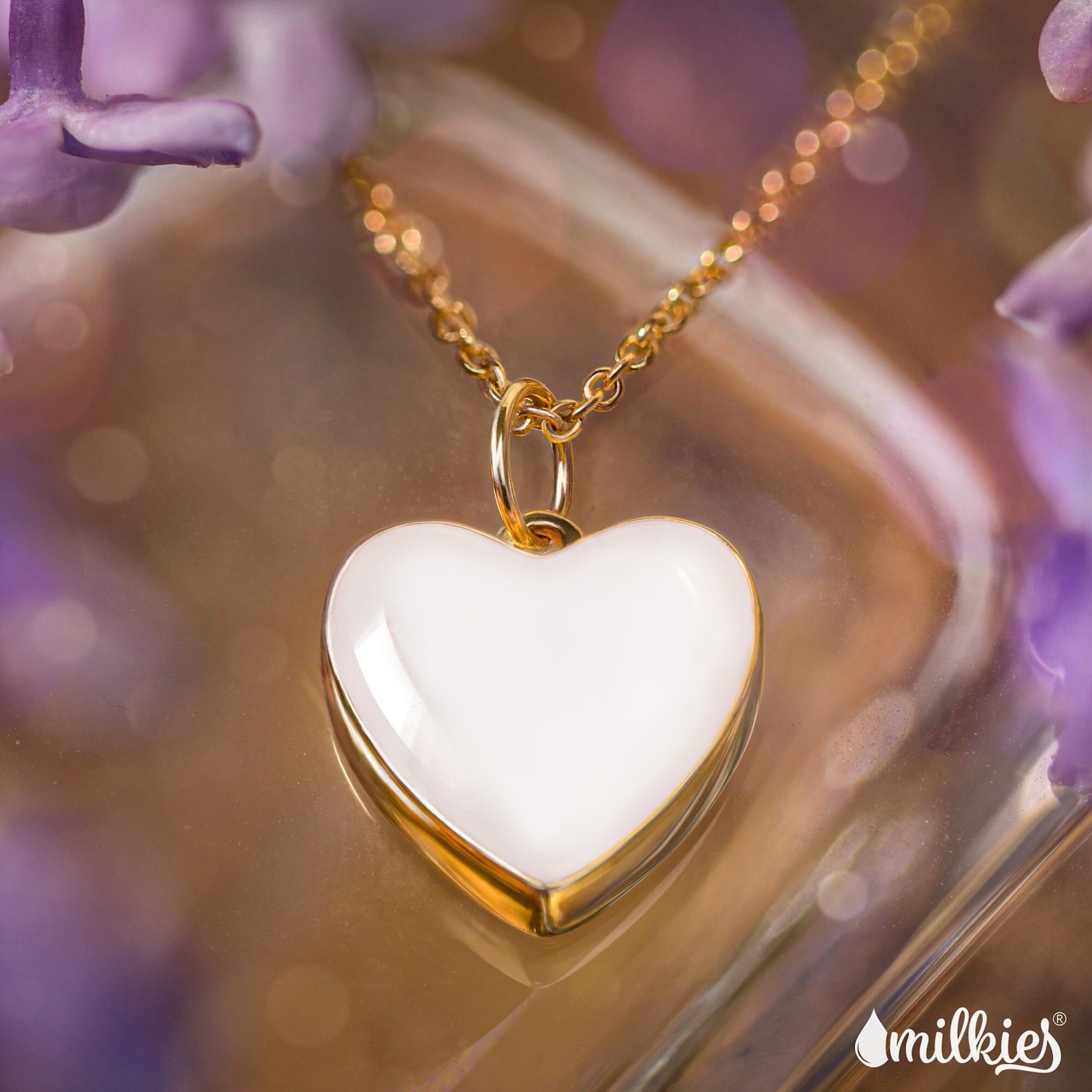 Limited DIY Breast Milk Necklace Kit 'sweetheart' Easy Heart-shaped ...