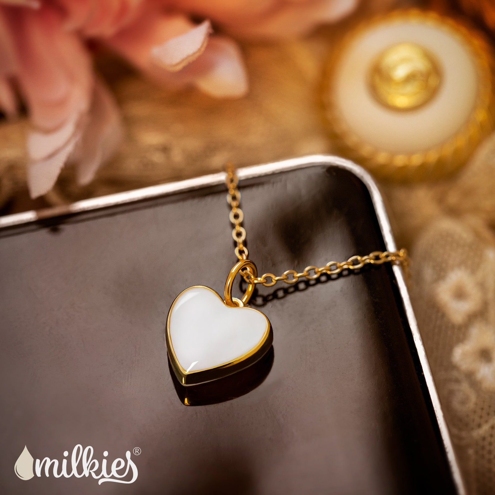 Limited DIY Breast Milk Necklace Kit 'sweetheart' Easy Heart-shaped ...
