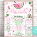 Editable Watermelon Milestone Birthday Poster Pink Watermelon - Etsy
