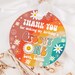EDITABLE Groovy One Birthday Favor Thank You Tag Groovy Birthday Favor ...