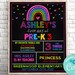 Editable First Day of Pre-k Sign, Rainbow First Day of Pre-k ...