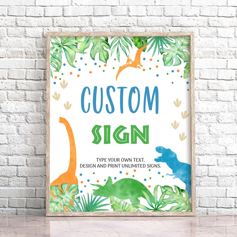 Dinosaur Sign - Etsy
