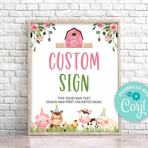 Custom Farm Sign - Etsy