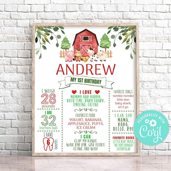 Farm Birthday Svg - Etsy