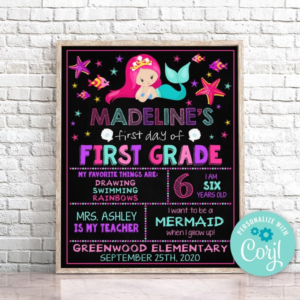 School Mermaid - Etsy