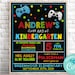 Editable First Day of Kindergarten Sign, Video Game First Day of School ...