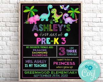 First Day of Pre K - Etsy