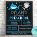 Editable First Day of Preschool Sign, Shark First Day of School Sign ...